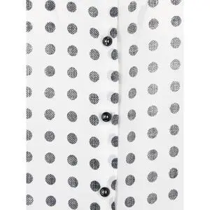 Ermanno Scervino Polka Dot Silk Shirt - White