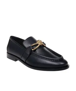 Bottega Veneta Astaire Loafers With Metal Detailing - Black
