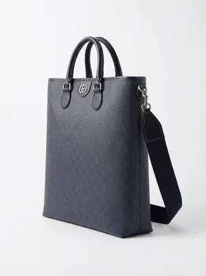 Gucci Ophidia Medium Tote Bag - Blue And Dark Blue