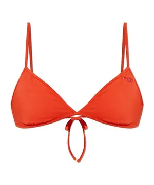 DIESEL® Logo Plaque Bikini Top - Red
