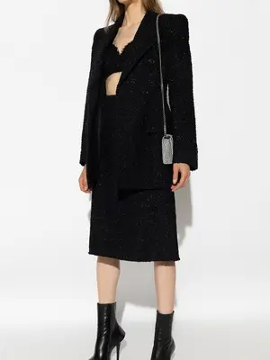 Balenciaga Double-breasted Tweed Blazer