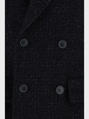 Balenciaga Double-breasted Tweed Blazer