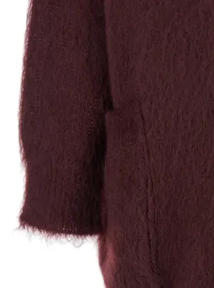 Max Mara Open Front Cardigan - Cherry Color