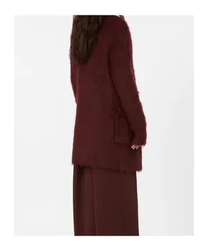 Max Mara Open Front Cardigan - Cherry
