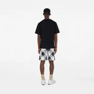 Burberry Check Print Bermuda Shorts - Gray