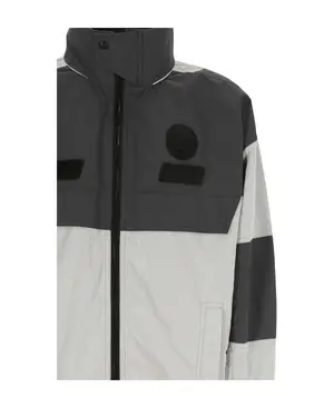 Hugo Boss Logo Patch Color Block Hooded Jacket