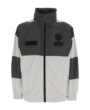 Hugo Boss Logo Patch Color Block Hooded Jacket - No