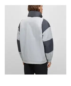 Hugo Boss Logo Patch Color Block Hooded Jacket