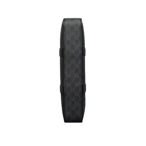 Gucci Gg Supreme Canvas Tote Bag With Adjustable Shoulder Strap - Black