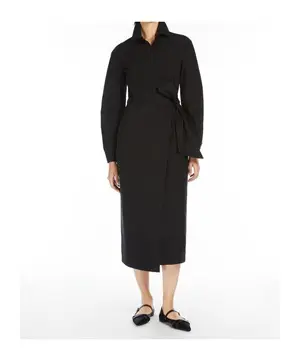 Max Mara Agrume Wrap Long-sleeved Midi Dress