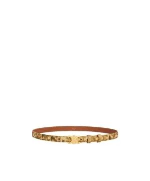 Celine Small Triomphe Belt In Triomphe Canvas