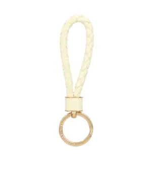 Bottega Veneta Braided Leather Keyring - Nude