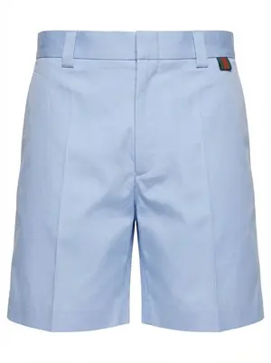 Gucci Tailored Shorts With Web Detail - Blue