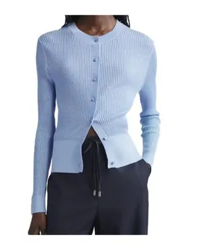 Max Mara Crewneck Button-up Cardigan