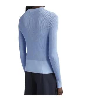 Max Mara Crewneck Button-up Cardigan