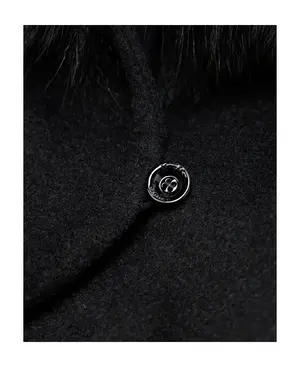 Max Mara Hooded Overcoat - Black