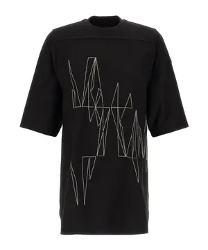 Moncler Rick Owens Crewneck Short-sleeved T-shirt - Black