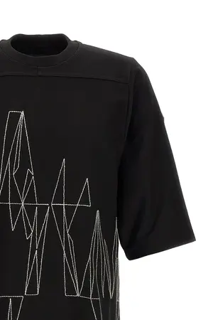 Moncler Rick Owens Crewneck Short-sleeved T-shirt - Black