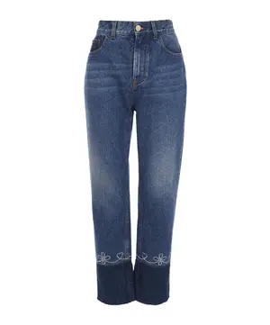 Chloé Masaya Cropped Straight-leg Jeans