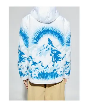 Casablanca Mountain Print Hooded Jacket