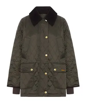 Barbour Quilted Jacket With Corduroy Collar