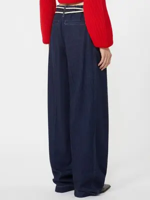 Sportmax Nembi Pleat Detailed Jeans