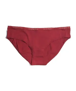 Emporio Armani Shell-rimmed Logo Underwear - Red