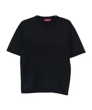 Gucci Silk Cotton T-shirt With Embroidery - Black