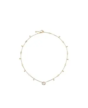Gucci Interlocking Diamond 18k Gold Necklace - Yellow