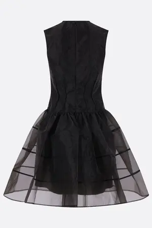 Cecilie Bahnsen Pleated Organza Mini Dress