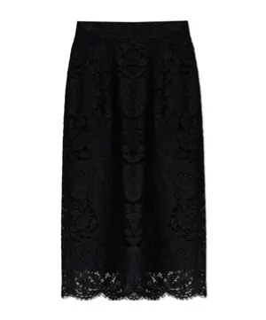 Dolce & Gabbana High Waist Lace Skirt