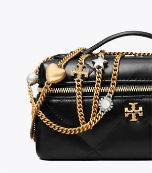 Tory Burch Kira Diamond Quilt Charm Vanity Case