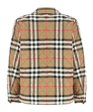 Burberry Single-breasted Checked Cotton Coat - Brown