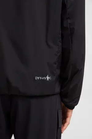Moncler Logo Printed Hooded Jacket - Black