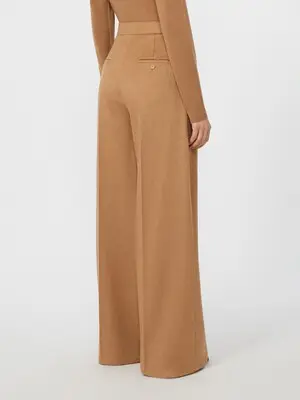 Max Mara Flared Wool Trousers - Camel