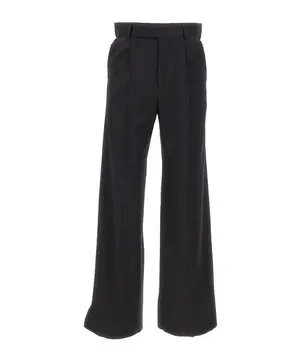 Emporio Armani Icon Pleated Trousers - Black