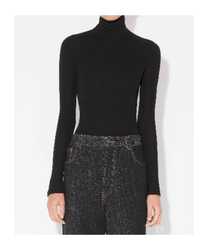 Alaïa Fluid Jersey Heart Bodysuit