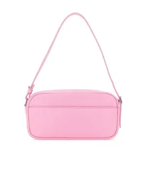 COURREGES Courrèges Logo Patch Zip-up Shoulder Bag - Pink