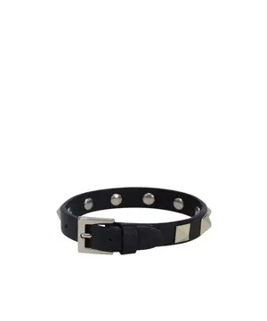 Valentino Garavani Rockstud Leather Bracelet - Black