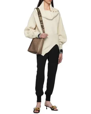 Stella McCartney Perforated Logo Crossbody Bag - Brown