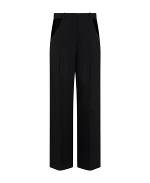 MUGLER Cut-out Wide-leg Trousers