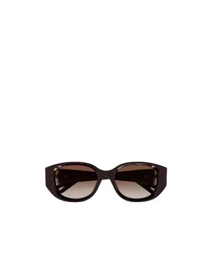 Chloé Eyewear Oval Frame Sunglasses - Black