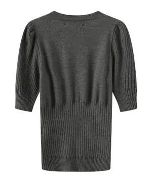 Marissa Chiara Puff Sleeve Sweater With Sequin Embellishment