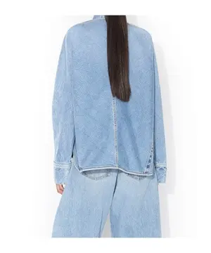 Alaïa Zipped Denim Shirt