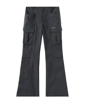 Marissa Chiara Belted Cargo Pants - Gray