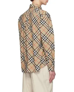Burberry Long Sleeved Checked Shirt