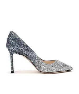 JIMMY CHOO Romy Glitter Pumps - Gray