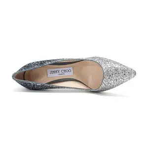 JIMMY CHOO Romy Glitter Pumps - Gray