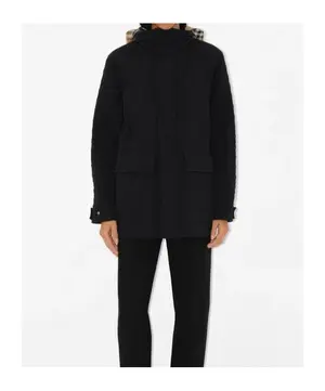 Burberry Long Sleeved Checked Hooded Jacket