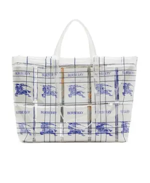 Burberry Logo Printed Tote Bag